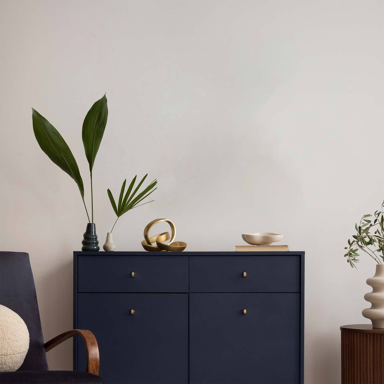 Juniper - Tropical Gold Leaves Peel and Stick Wallpaper | Peel&Paper ...